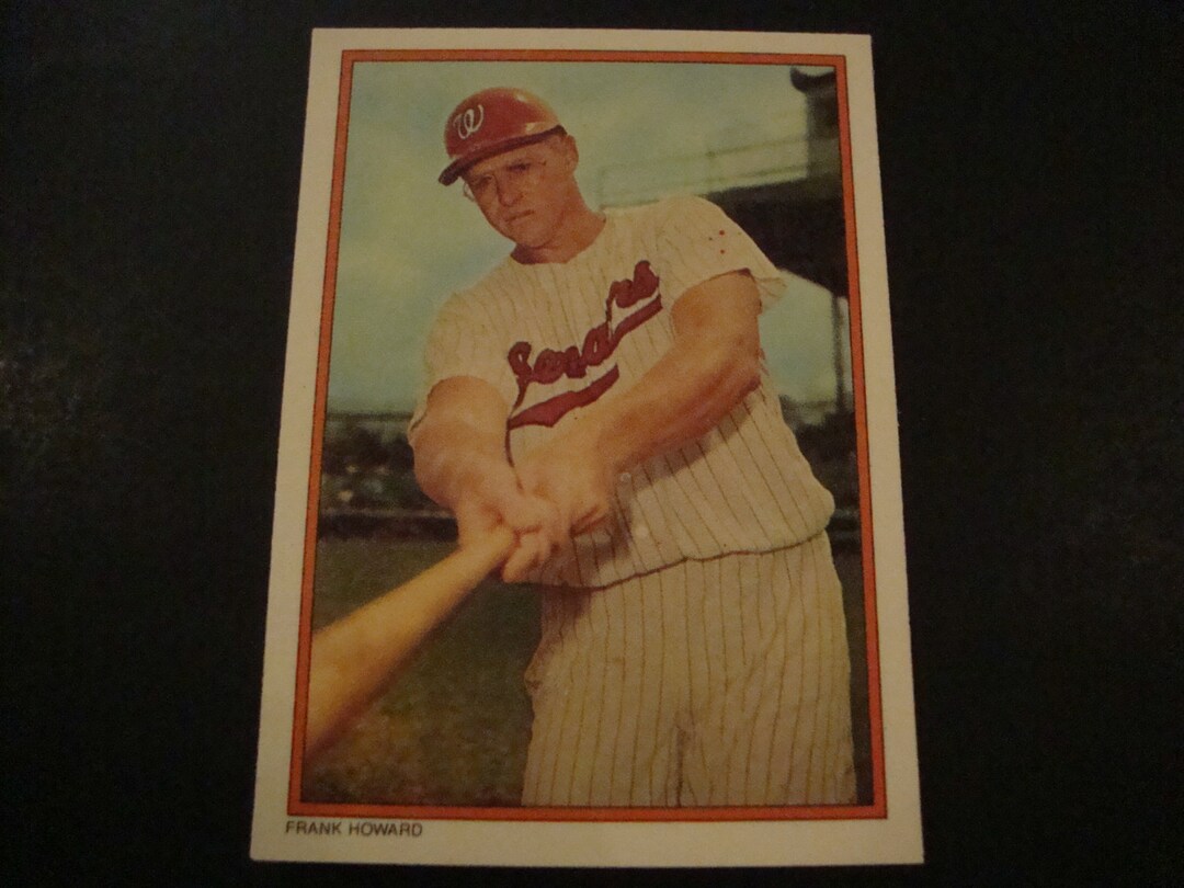 Vintage Frank Howard Baseball Card - Washington Senators - MLB - .65 ...