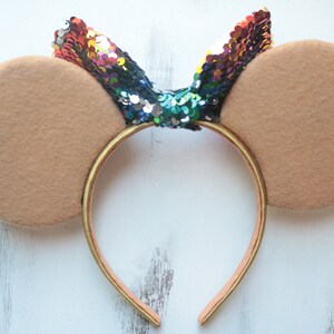 White Concha Minnie Ears, Food Minnie Ears, Pan Dulce Ears, Concha ...