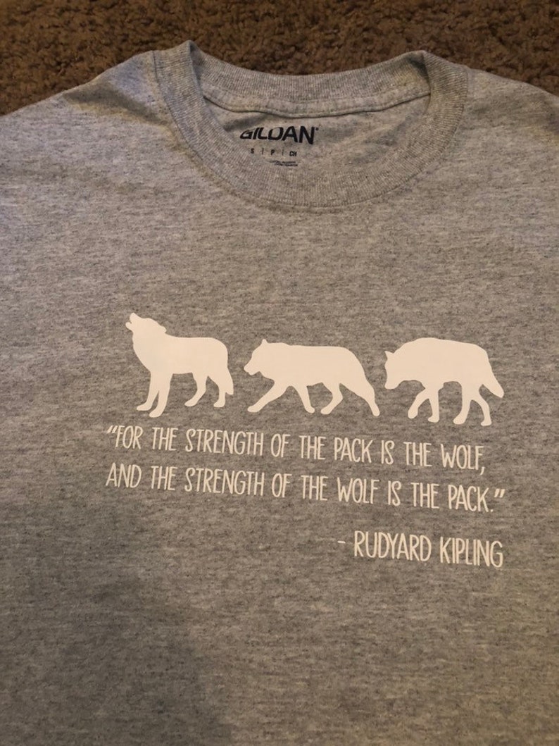 For the strength of the pack is the wolf and the strength of | Etsy