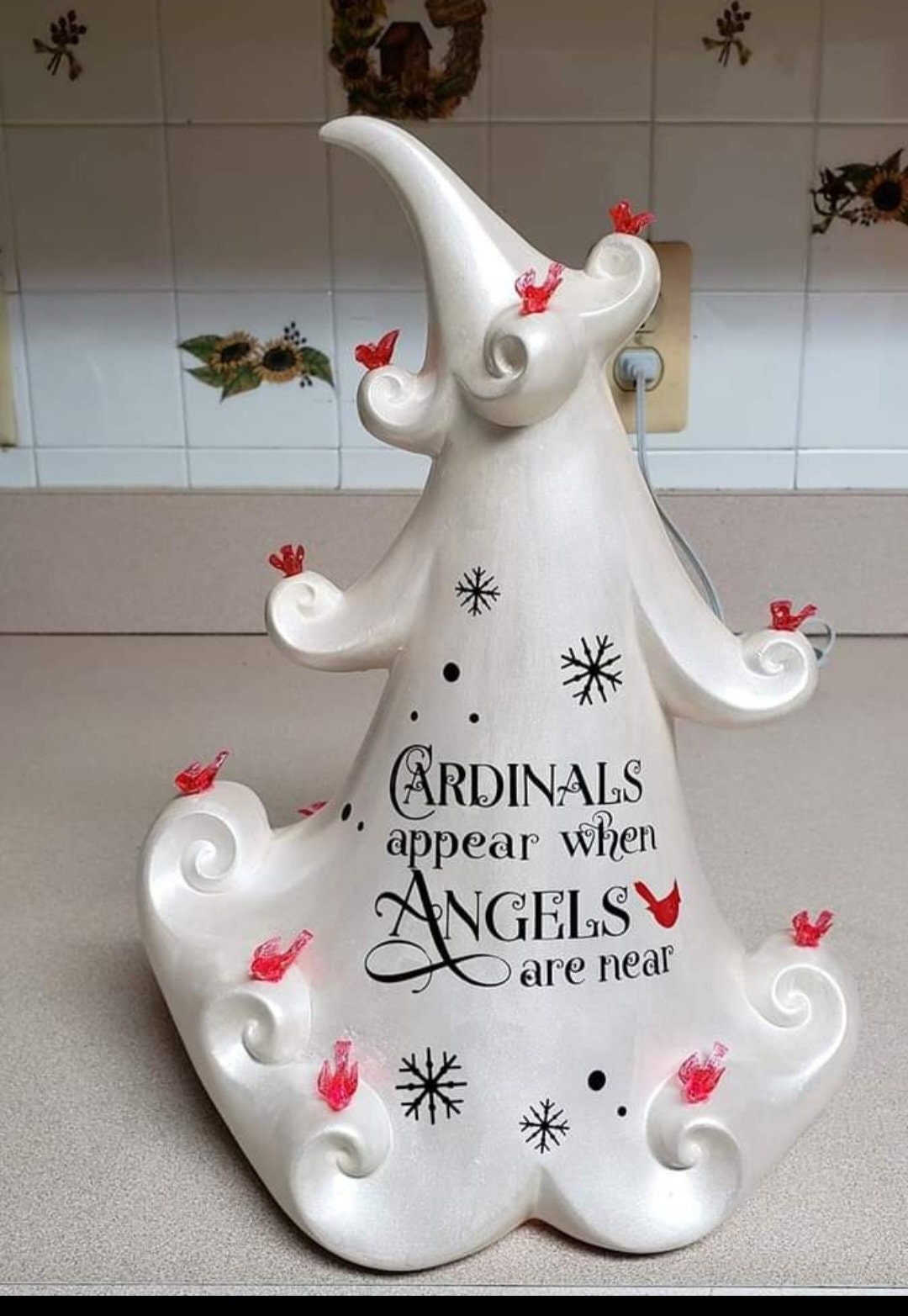 Cardinal Memorial Ceramic Tree - Etsy