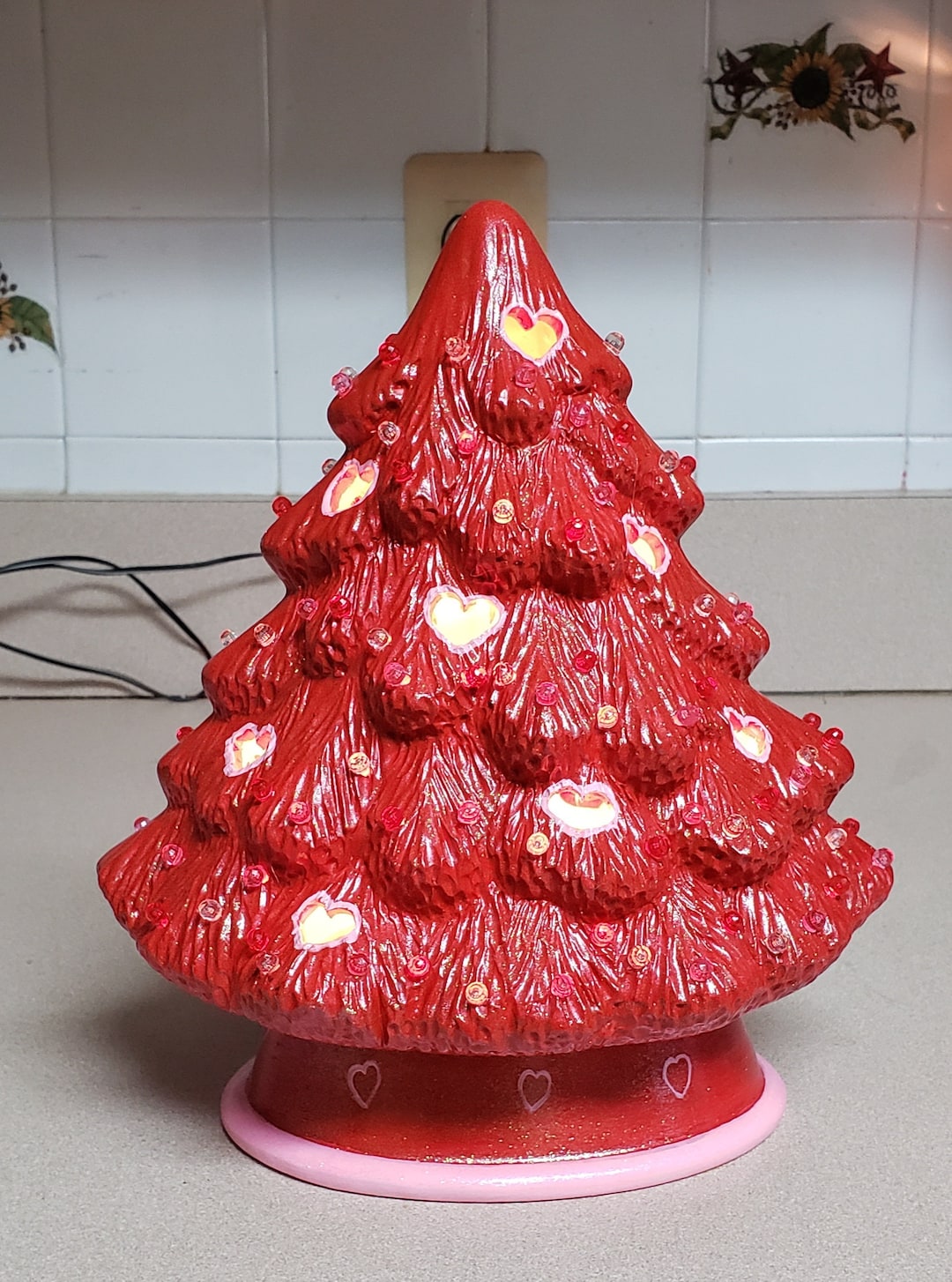 Ceramic Valentines Heart Tree - Etsy