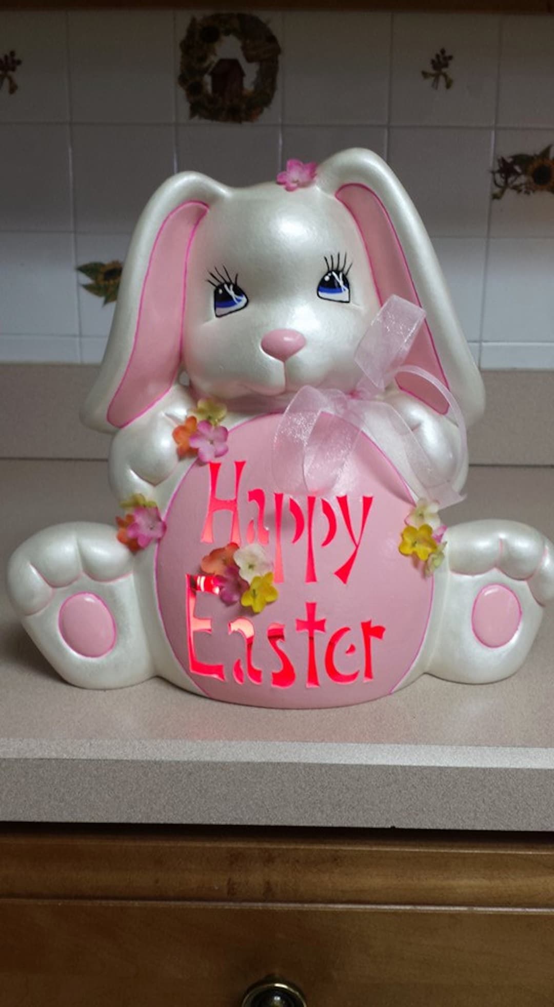 Personalized Ceramic Easter Bunny - Etsy