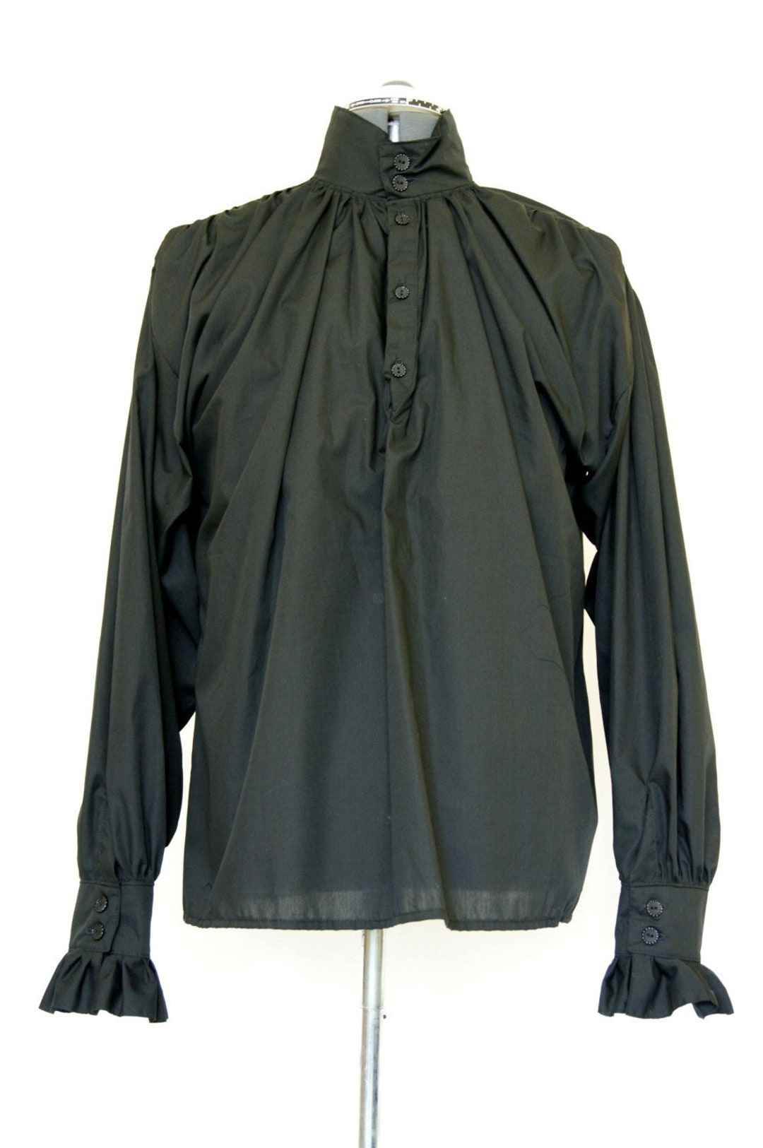 Highwayman Shirt Frill Cuff Goth Dandy Victorian Vampire Steampunk ...