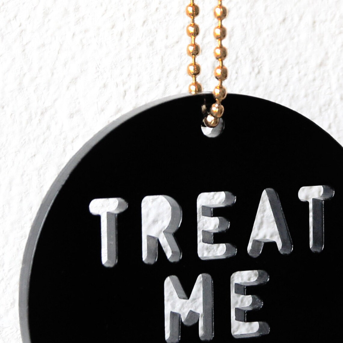 Necklace Treat Me Nice Black - Etsy