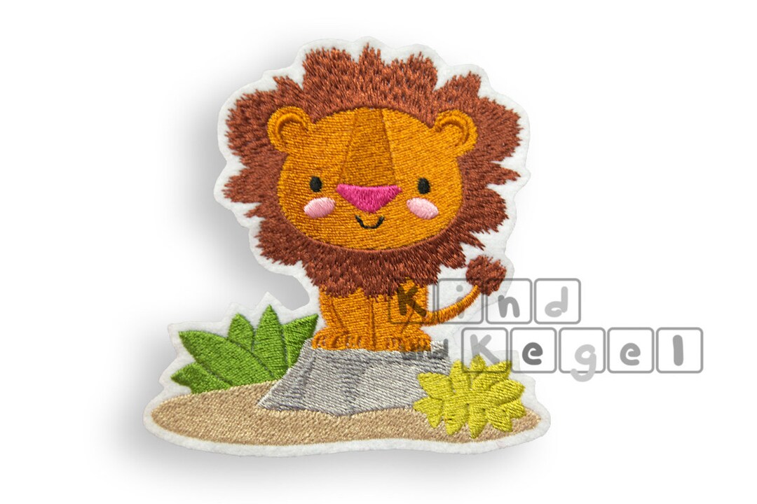 Patch up Conscription Zodiac Sign Lion on Stone Scene Full-stick 10 X ...