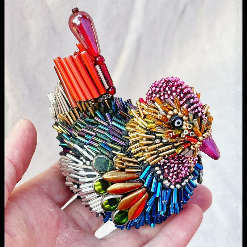 Beaded Bird - Etsy