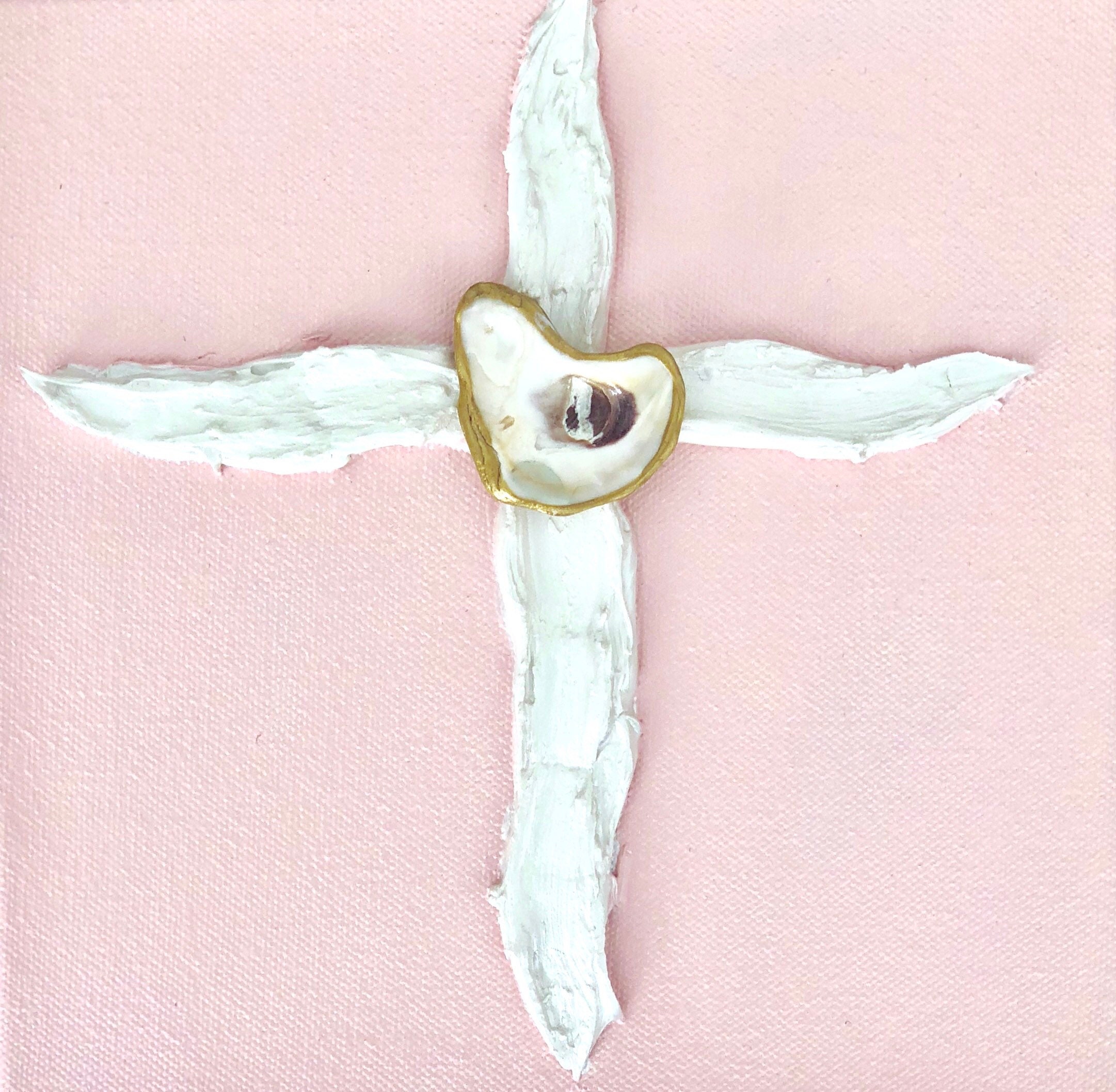 Pink Oyster Cross - Etsy