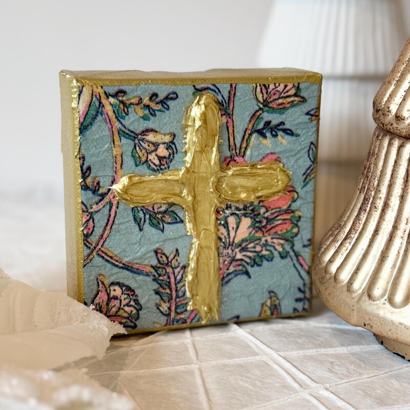 Decoupage Cross - Etsy