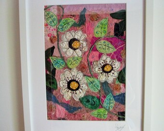 Framed Textile Art - Etsy