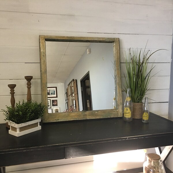 Farmhouse Mirror - Etsy