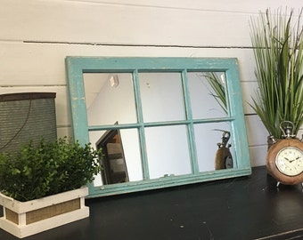 Window pane mirror | Etsy