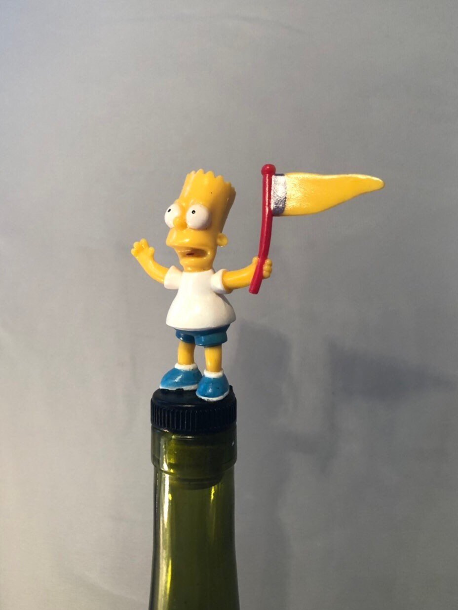 Bart Simpson Bottle Stopper to Decorate Any Bar or Wine Bottle. - Etsy