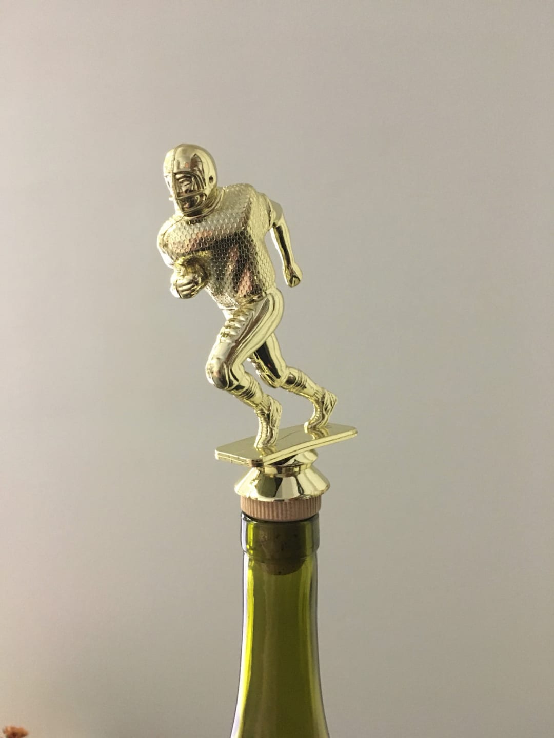 Football Wine Stopper, Football, Sports Bar, Football Player. Wine Gift ...