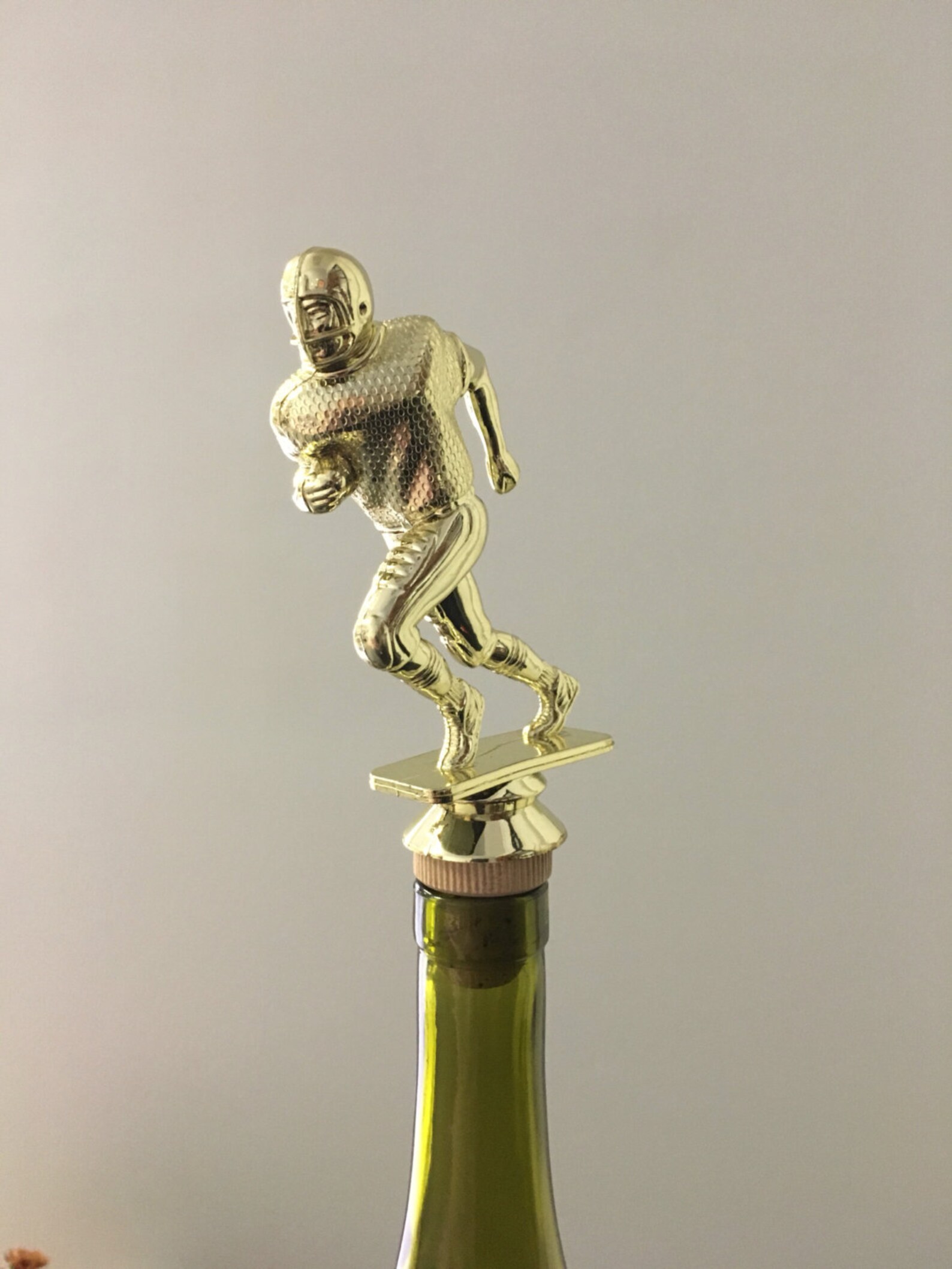 Football Wine Stopper, Football, Sports Bar, Football Player. Wine Gift ...