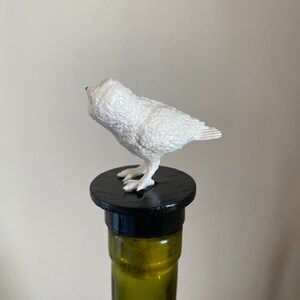 Owl Wine Stopper, Snow Owl, Owl, Wine Gift, Wine Gifts, Owl Collector ...