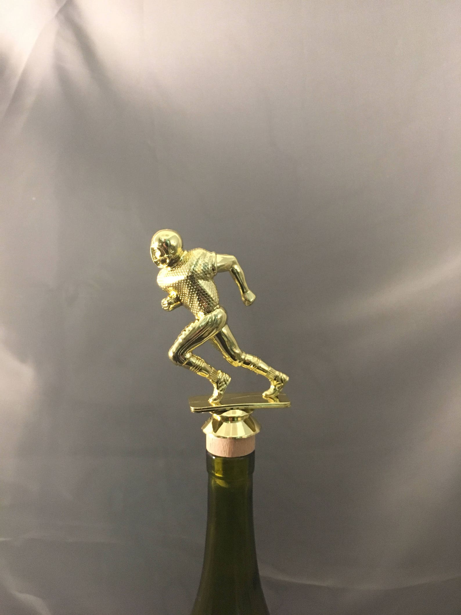 Football Wine Stopper, Football, Sports Bar, Football Player. Wine Gift ...