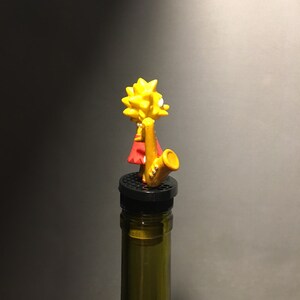Simpsons Wine Stopper, Lisa Simpson, Wine Gift, Wine Botte Stopper ...