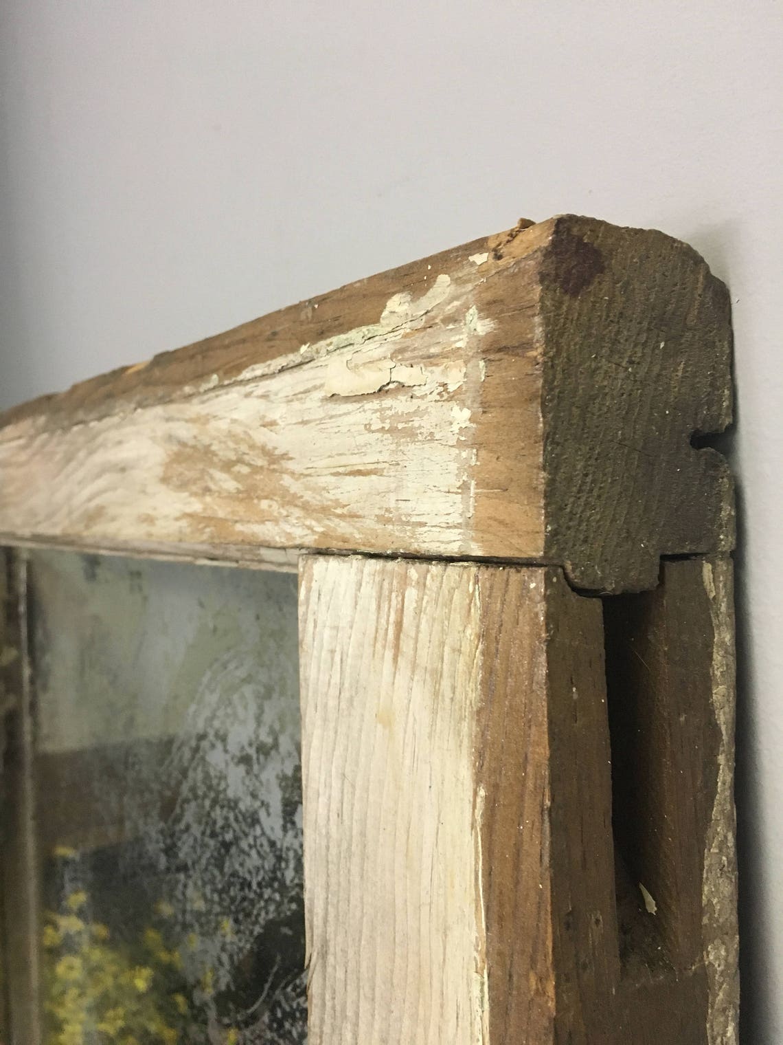 Distressed Barn Window Mirror Rustic XL Wall Mirror With | Etsy