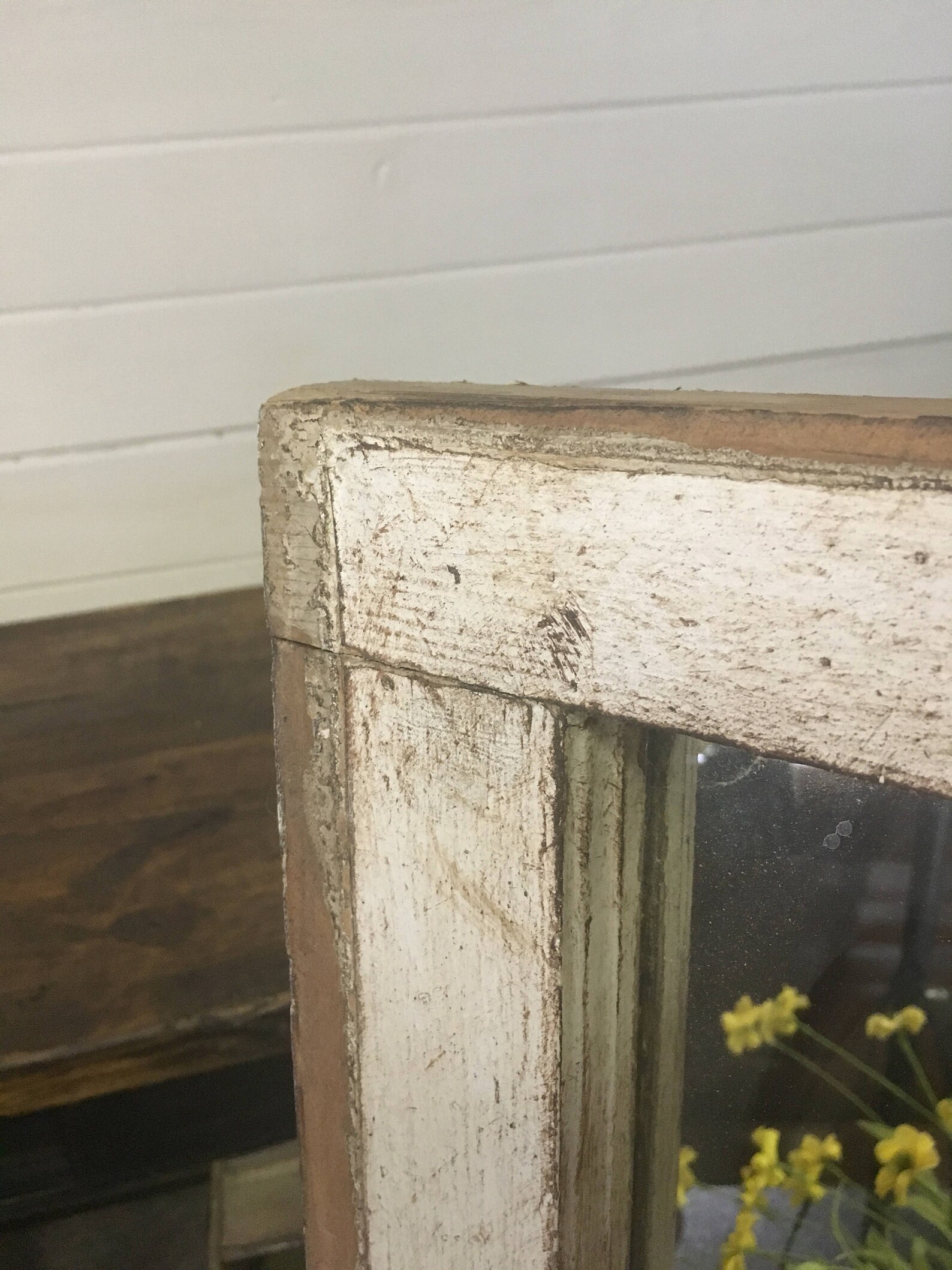 XL White Barn Mirror Made From an Antique Window. 100% Real. A - Etsy