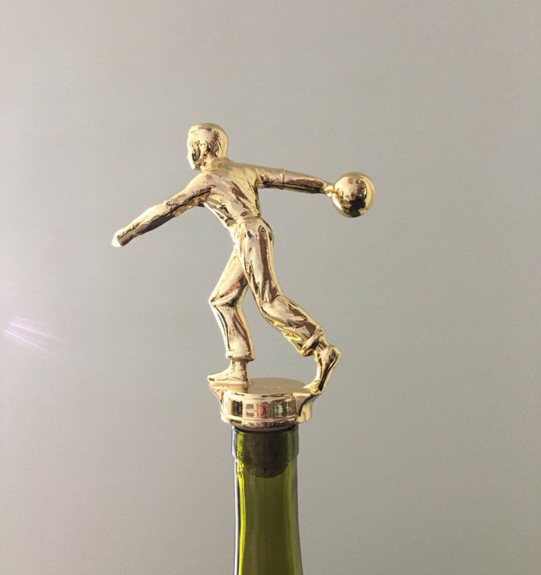 Bowler Wine Stopper, Wine Gift for a Male Bowler, Bowling Gift for a ...