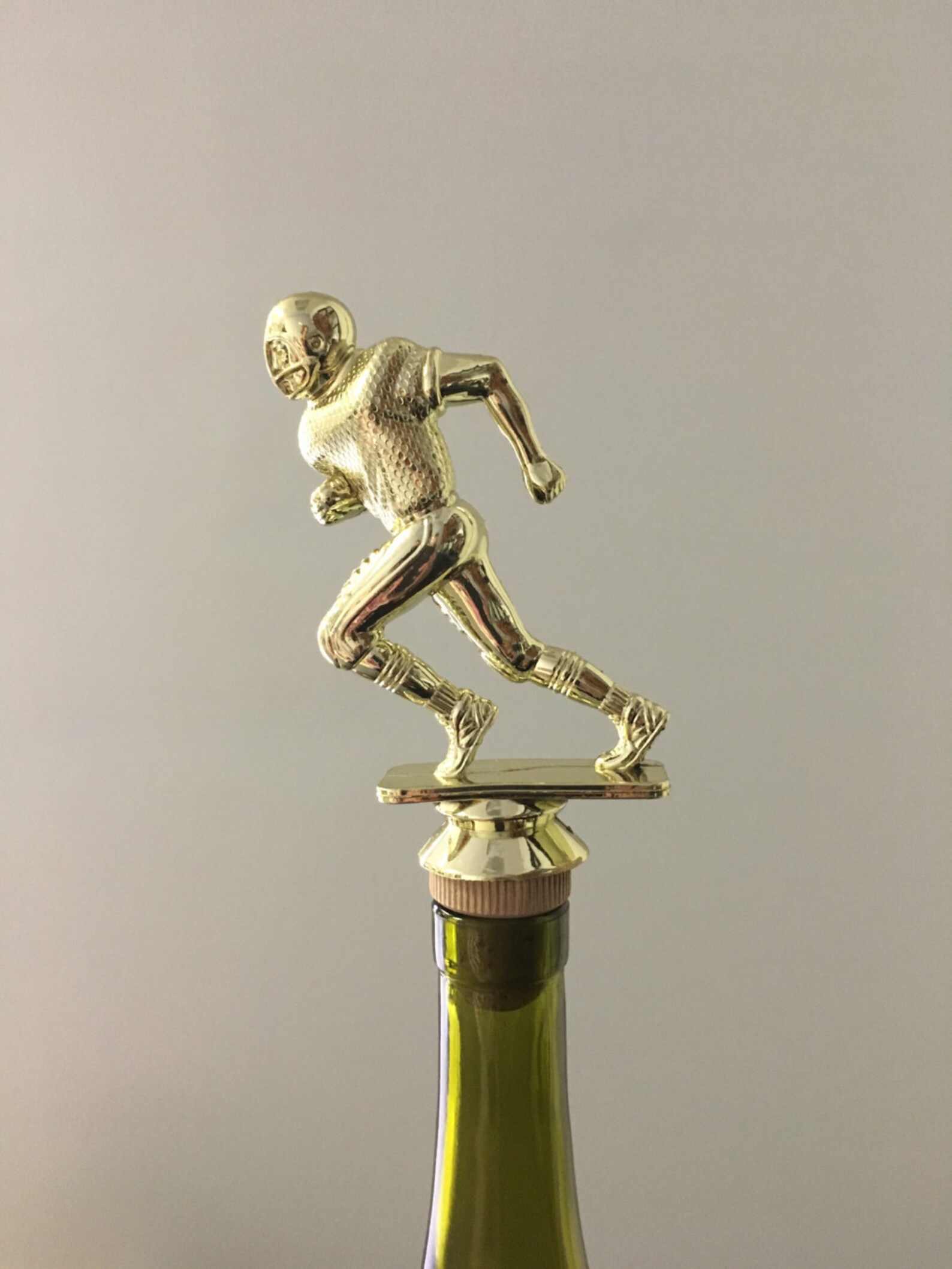 Football Wine Stopper, Football, Sports Bar, Football Player. Wine Gift ...