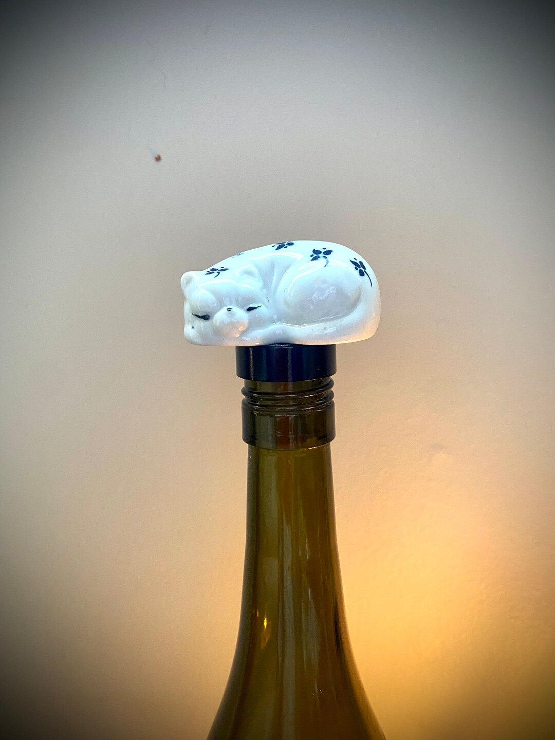 White Cat Bottle Stopper.. Fun Wine Stopper, Cat Wine Gift, Siamese Cat ...
