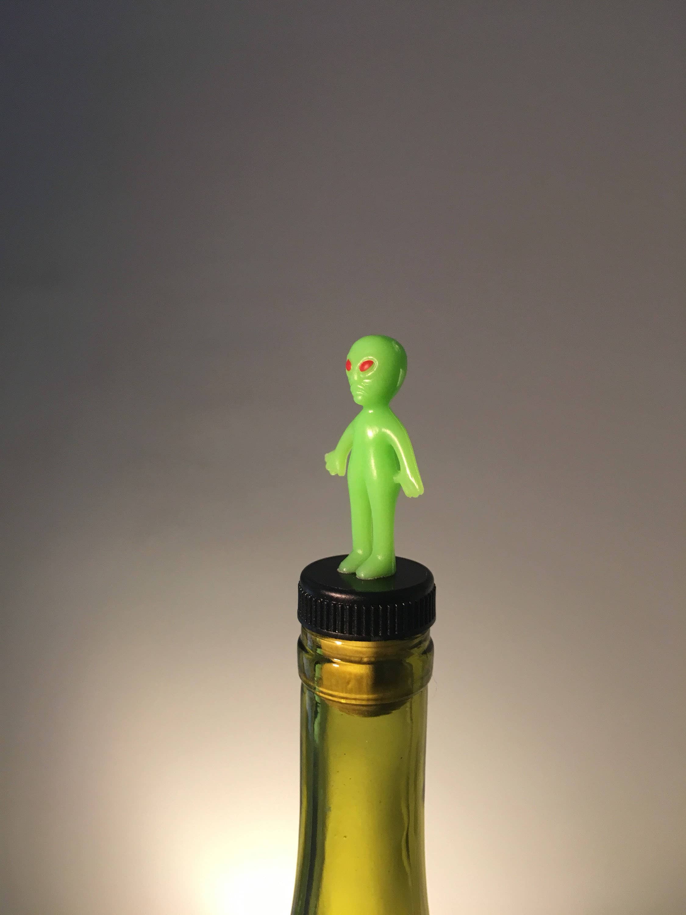 Green Alien Bottle Stopper | Etsy