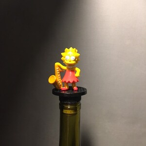 Simpsons Wine Stopper, Lisa Simpson, Wine Gift, Wine Botte Stopper ...