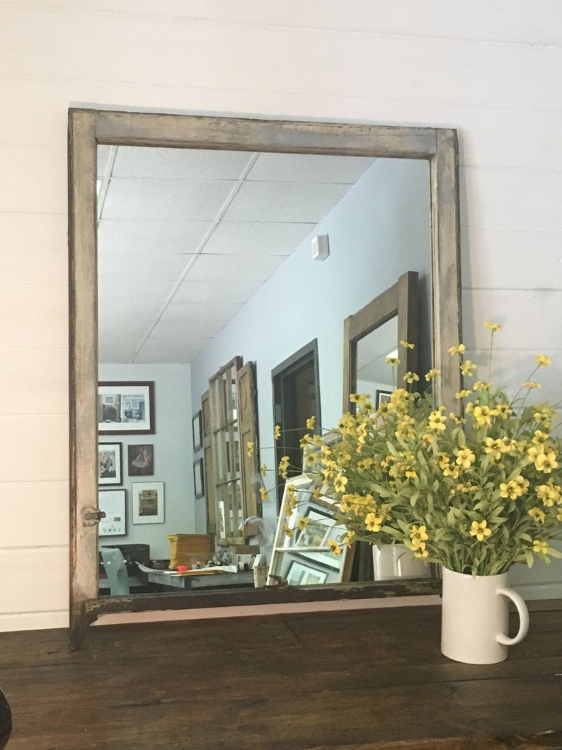 Rustic Barnwood Mirror Made for a Very Old Home - Etsy
