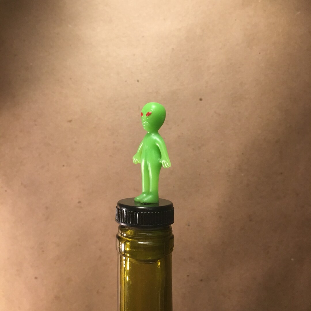 Green Alien Bottle Stopper - Etsy