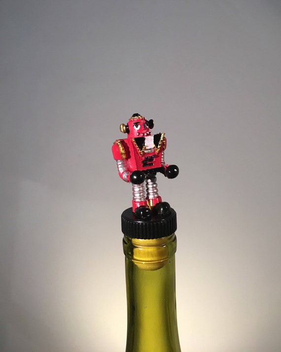 Retro Robot Bottle Stopper. - Etsy