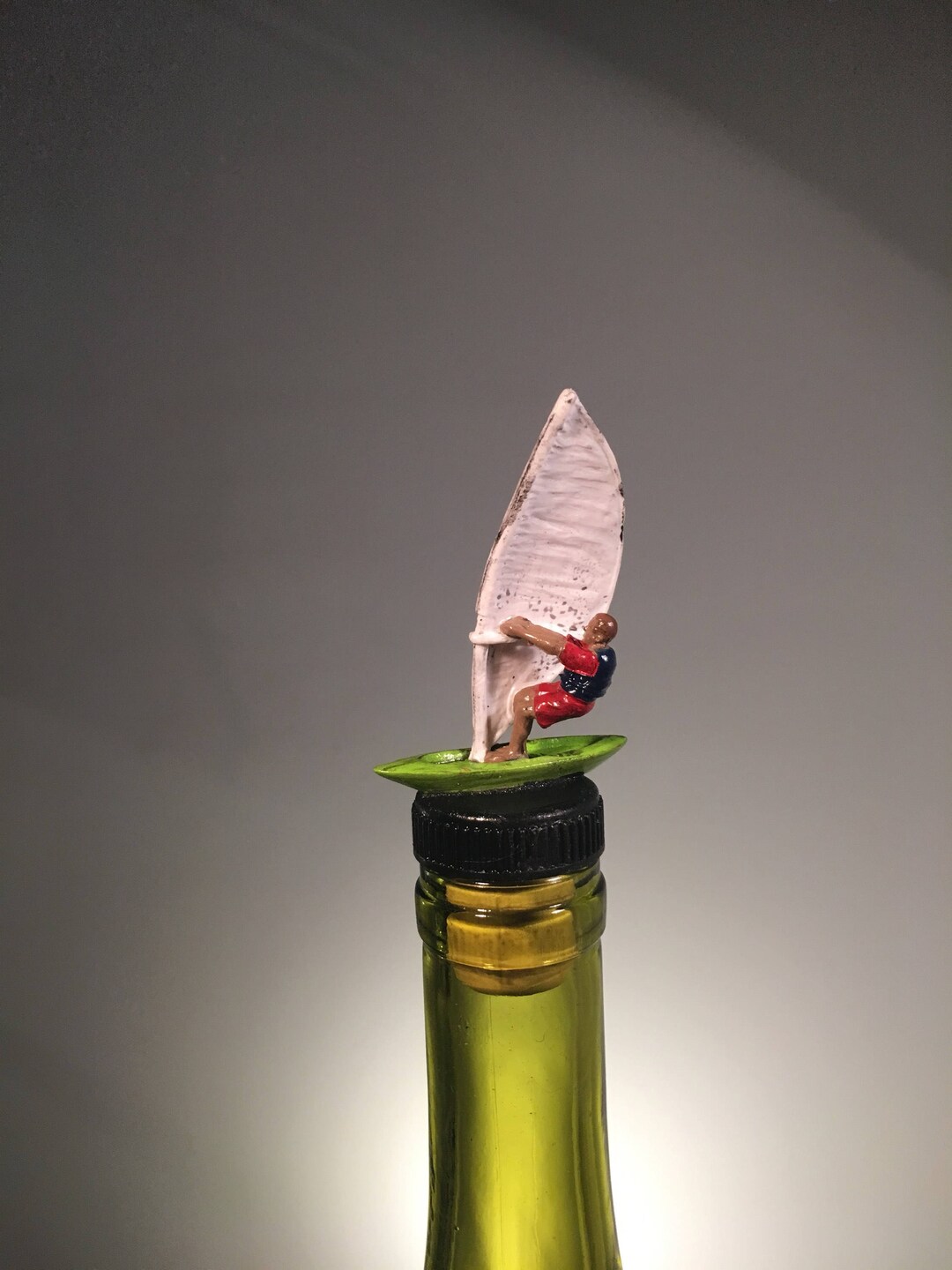 Windsurfer Bottle Stopper - Can Be Used in a Wine or Liquor Bottle ...
