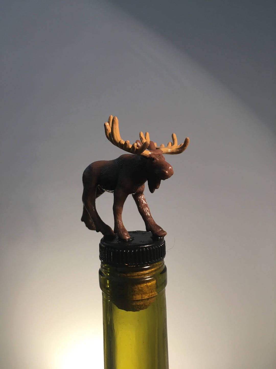 Hand Painted Moose Bottle Stopper - Etsy
