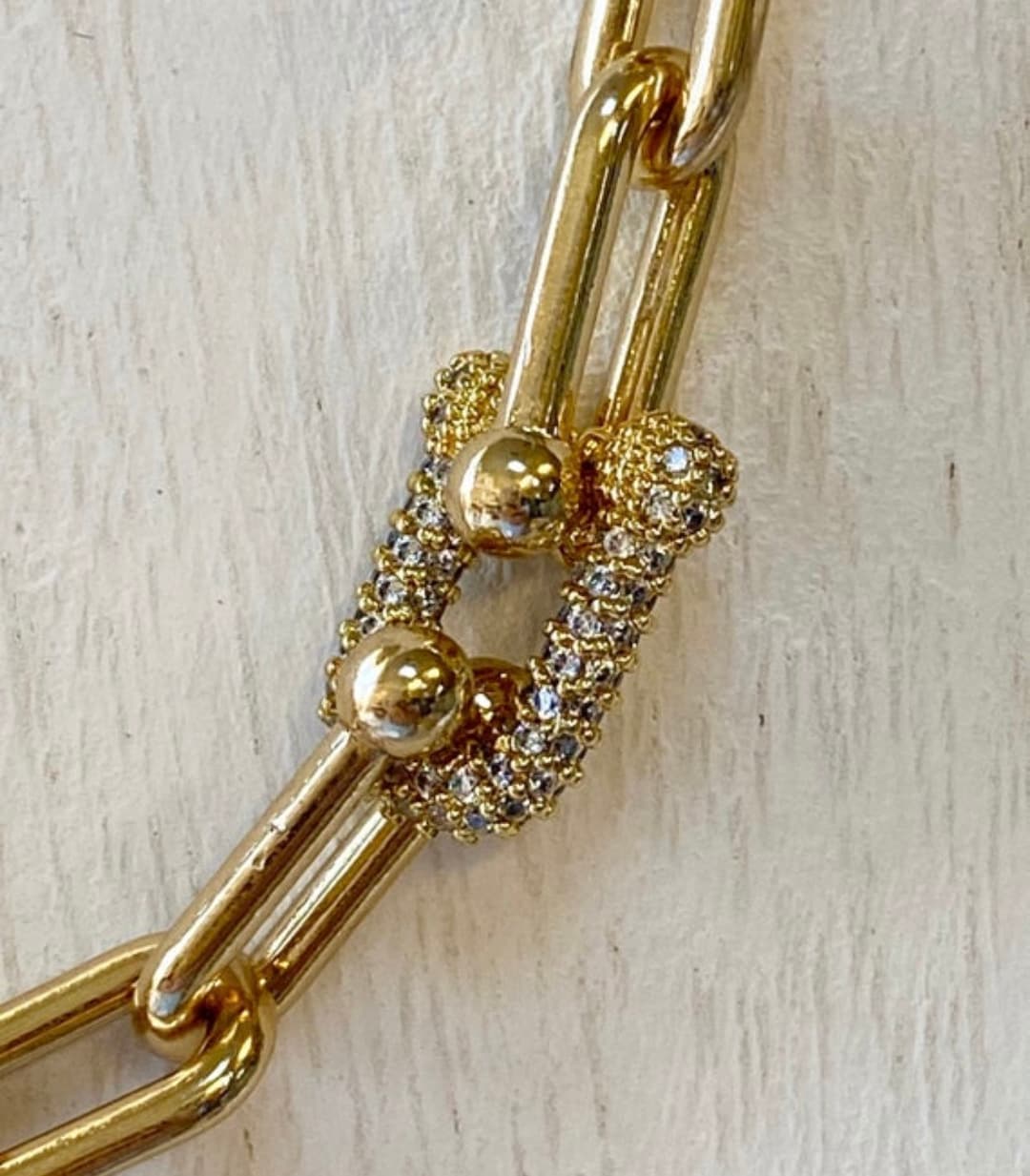 CZ U Link for U Link Chain U Shape Link Ball and Chain Link - Etsy