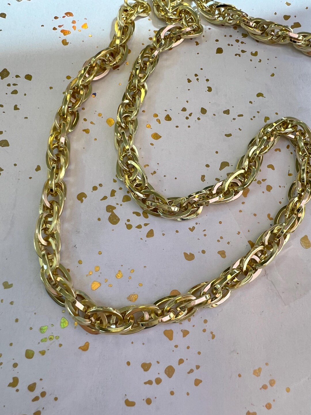 Multi Link Cable Chain Great for Charm Necklace 13mm X 9mm Link Quality ...