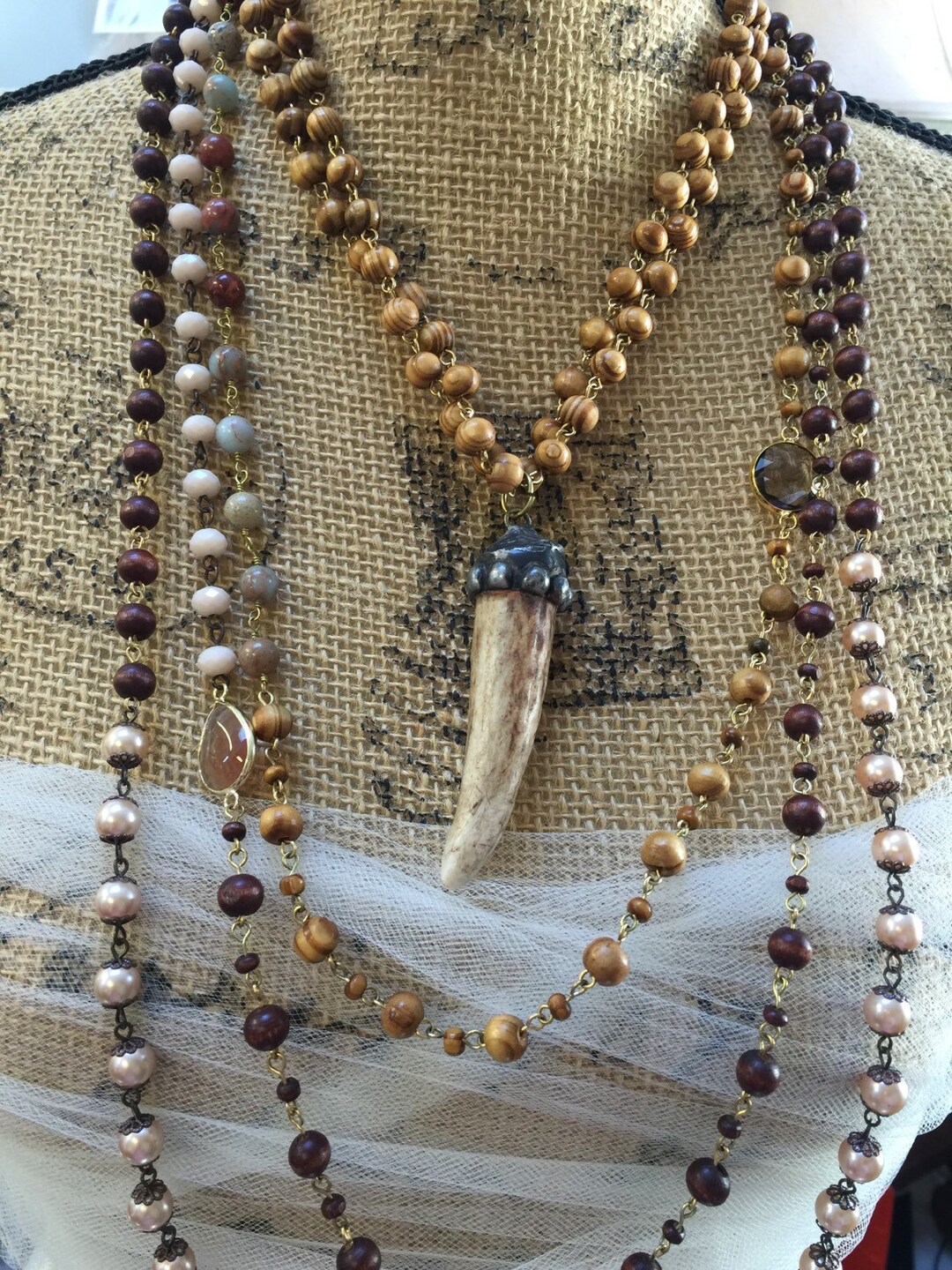 2 Feet SALE Wood Chain 2 Colors 3 Sizes Beaded Wood Chain 8mm 6mm ...