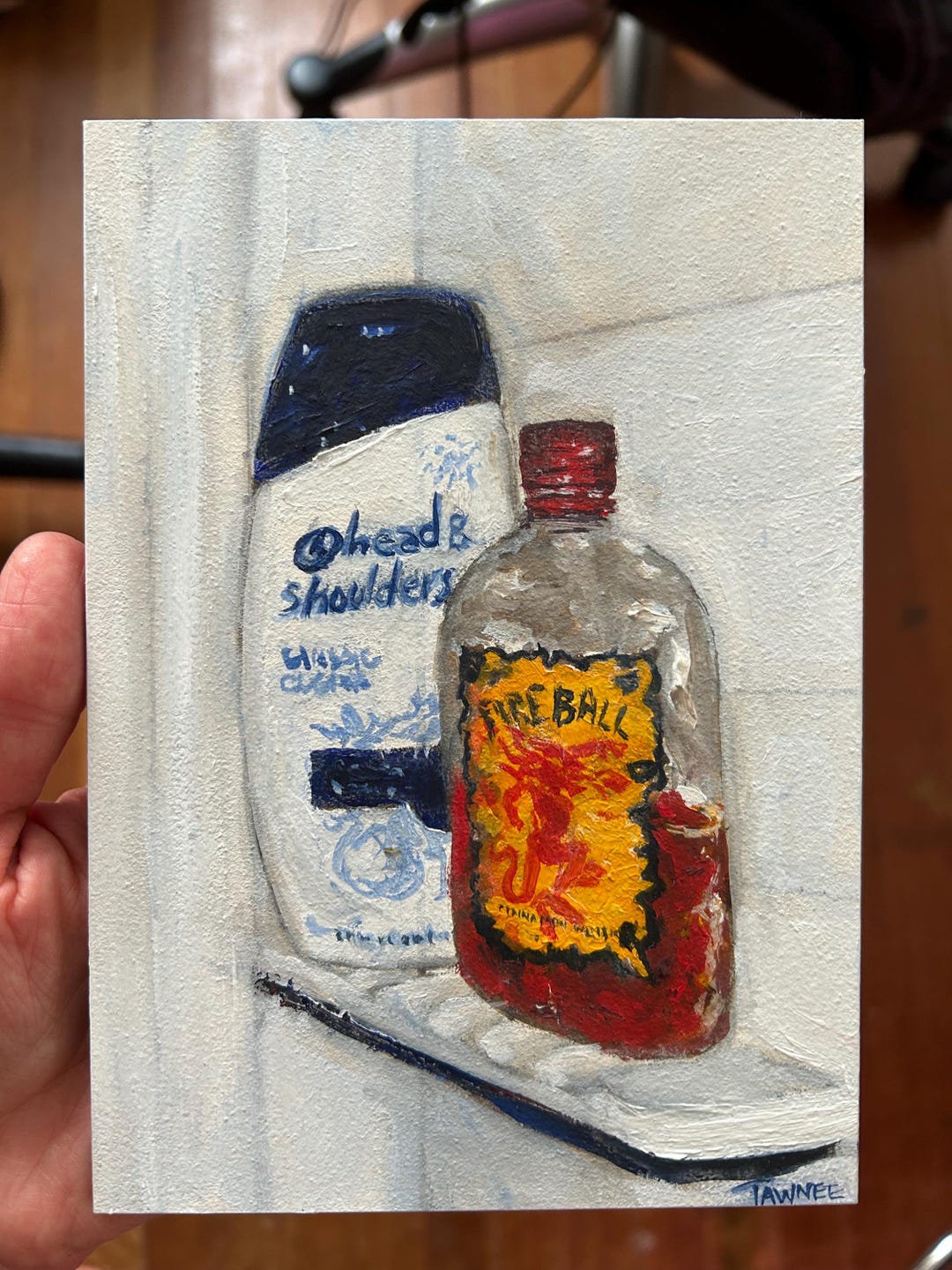 Head & Shoulders and Fireball - ORIGINAL Oil Painting - Etsy