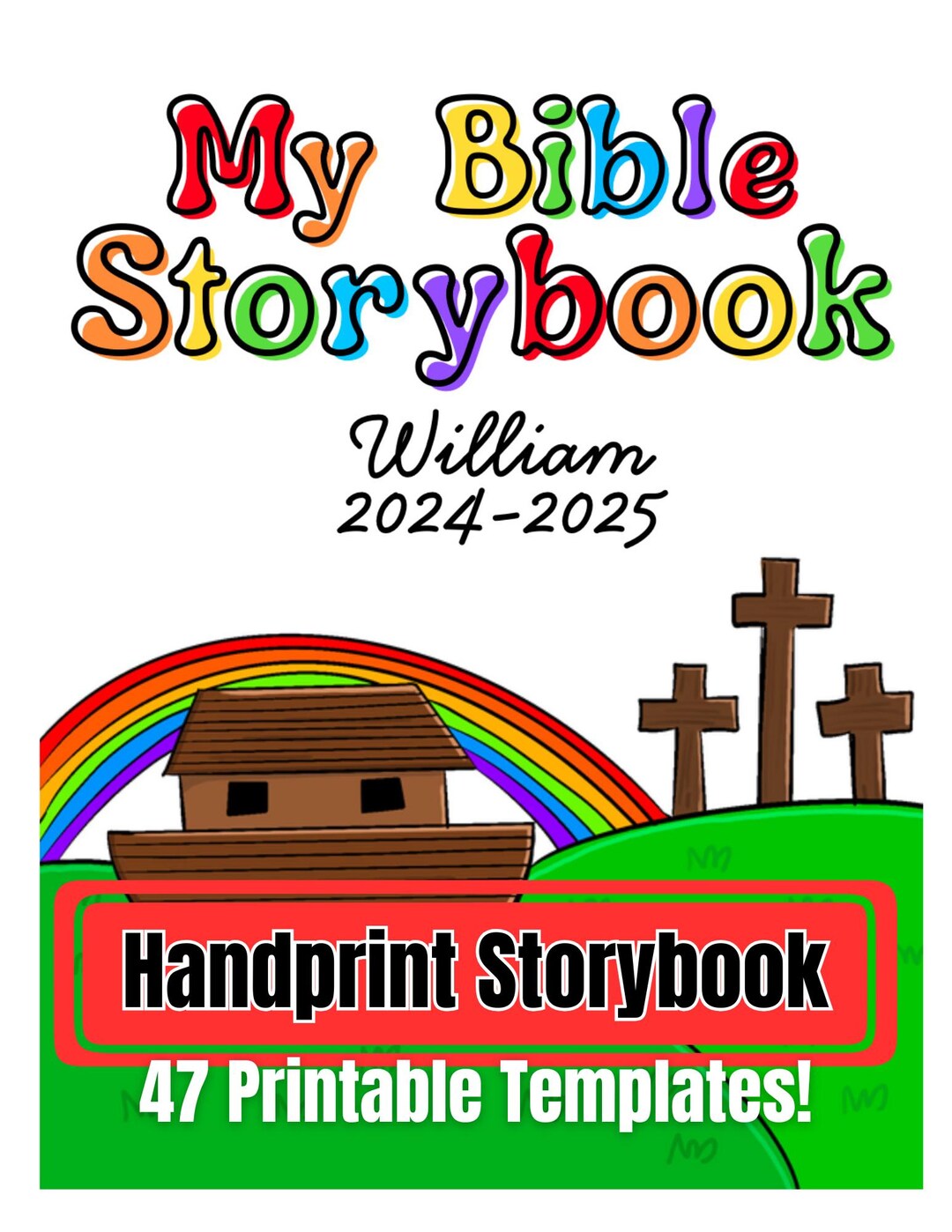 Bible Handprint Craft Printable Pack - Etsy