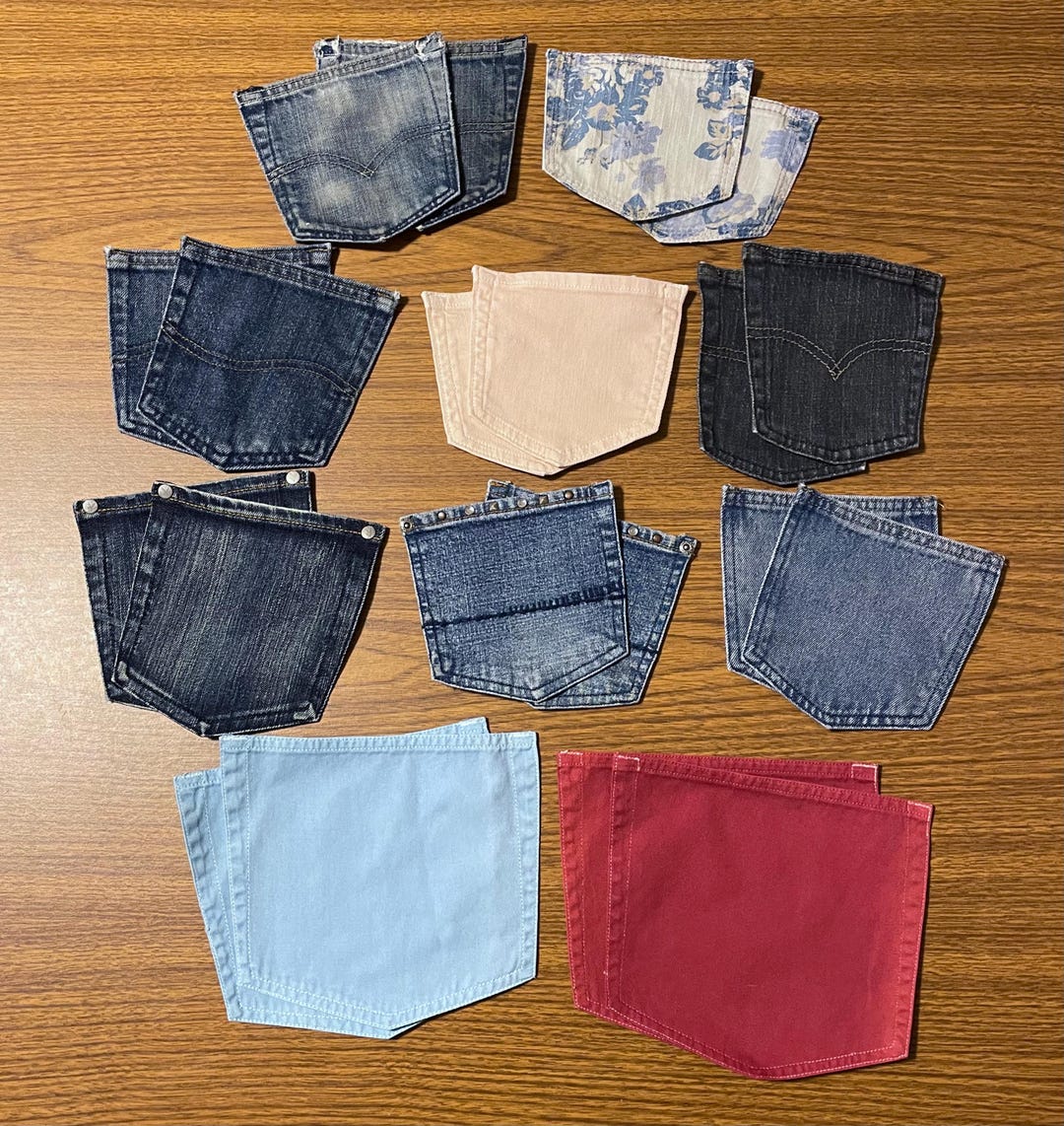 20 Rear Pockets From Jeans and Pants NO BACKS - Etsy