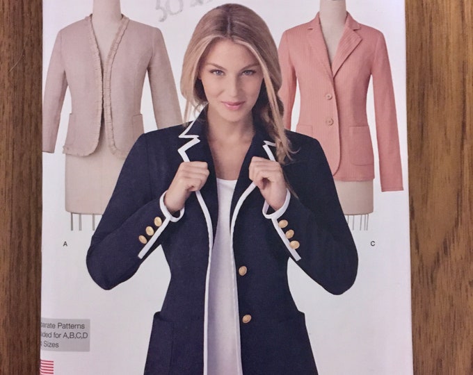 Simplicity 1421 Large Size Custom Fit Jackets Sewing Pattern 16 18 20 22 24 Bust 38 to 46 UNCUT ...