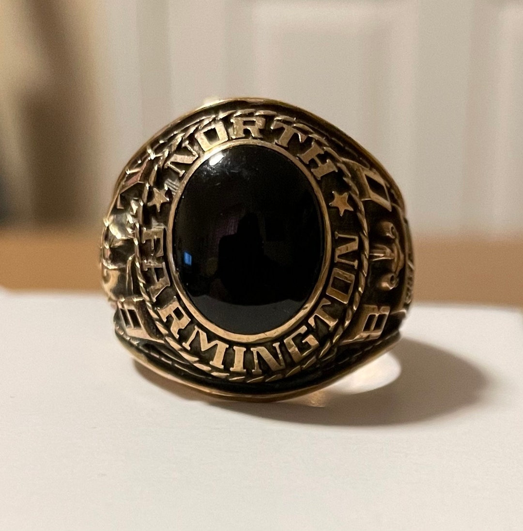 1980 Jostens 10K Gold Class Ring North Farmington Michigan - Etsy