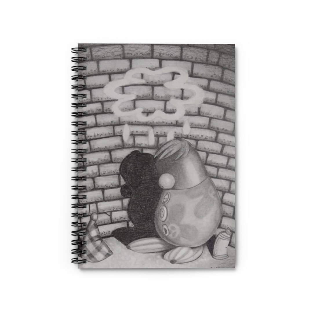 Sad Clown Eggplant Spiral Notebook - Etsy