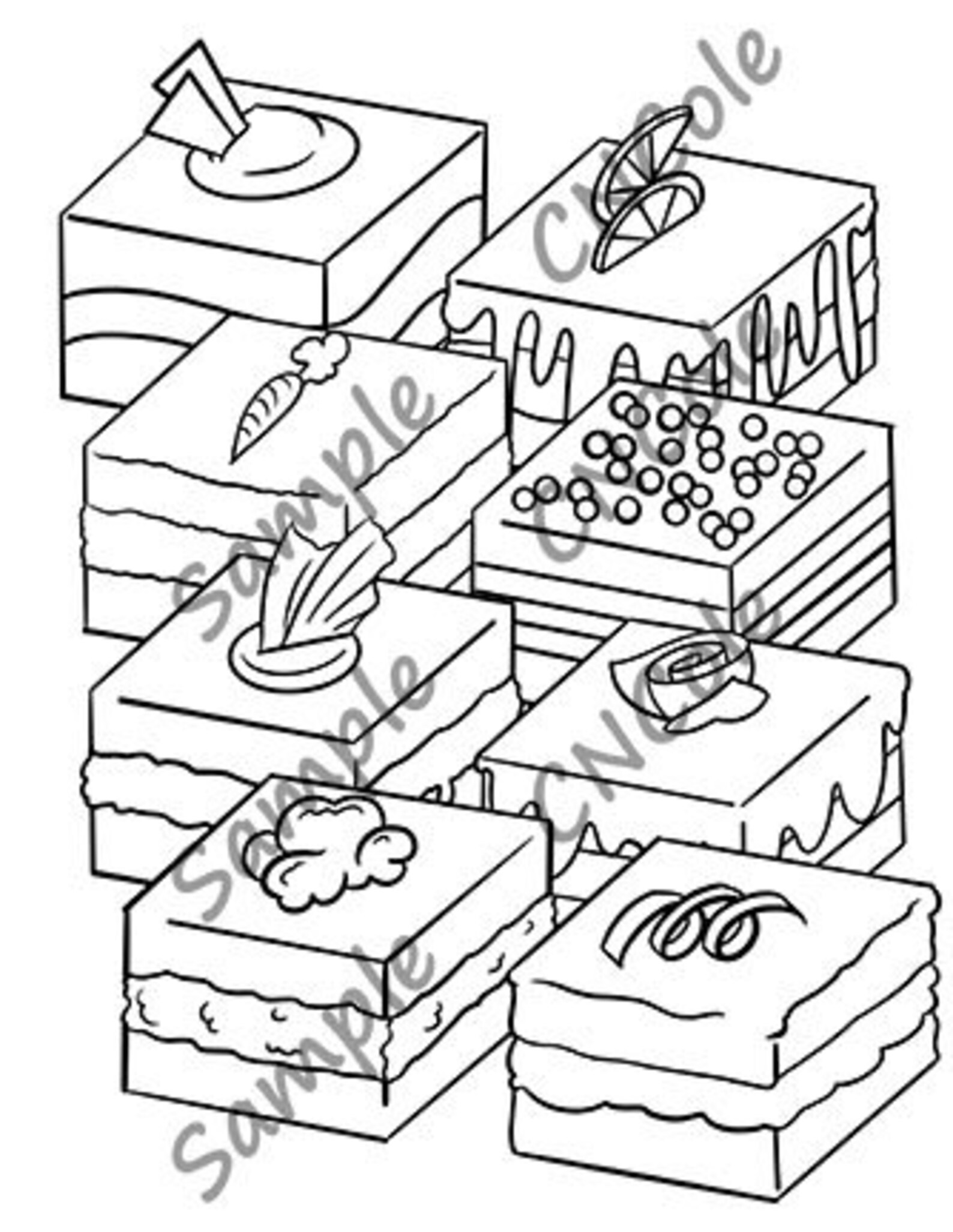 Petit Fours Printable Coloring Page Instant Download JPEG And Etsy petit-fours-printable-coloring-page-instant-download-jpeg-and-etsy