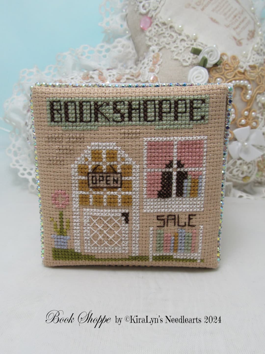 Book Shoppe - Book Cross Stitch Pattern - Pdf Download by Kiralyn's Needlearts - Etsy
