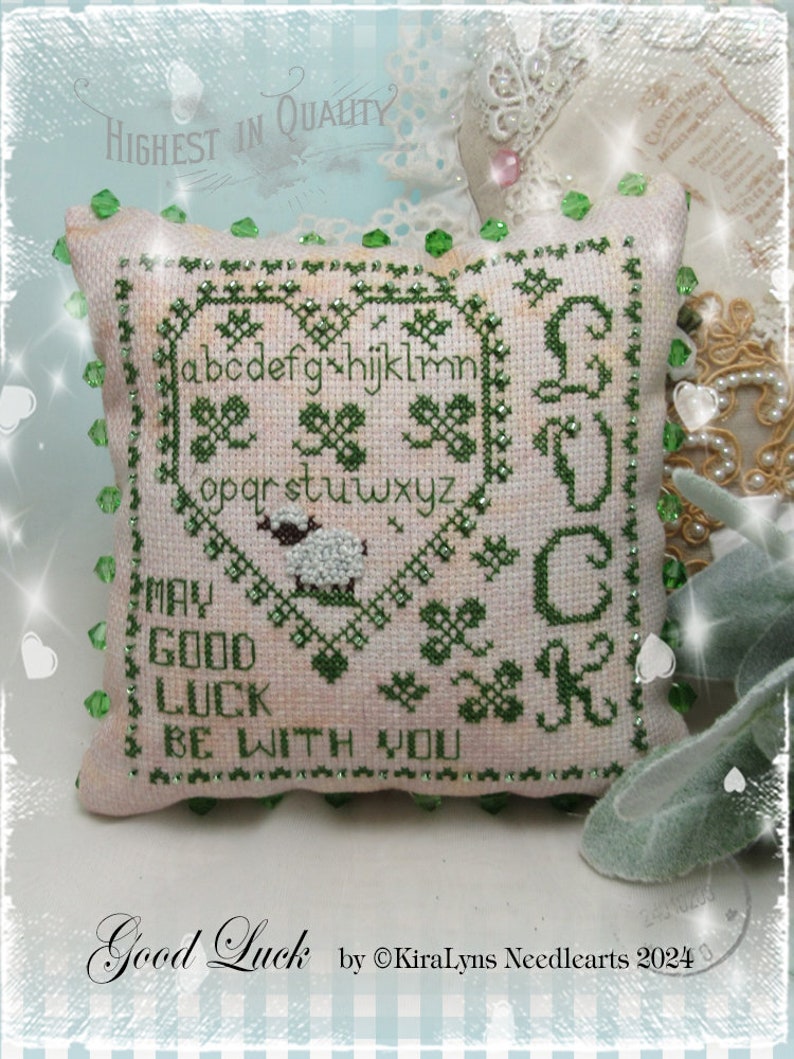 Good Luck Cross Stitch Pattern Pdf Download by Kiralyns Needlearts - Etsy