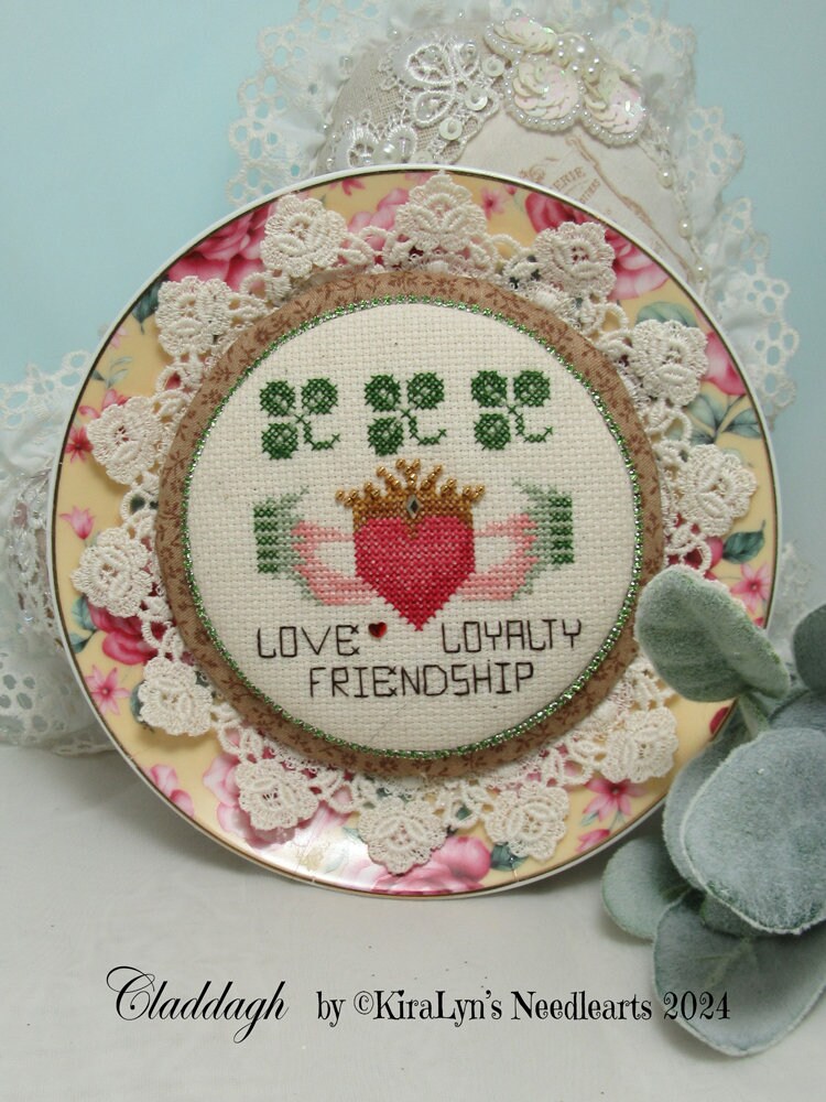 Claddagh Cross Stitch Pattern Pdf Download by Kiralyn's Needlearts - Etsy