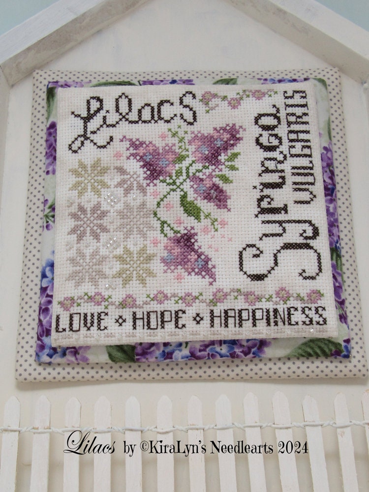 Lilacs Cross Stitch Pattern Pdf Download by Kiralyns Needlearts - Etsy