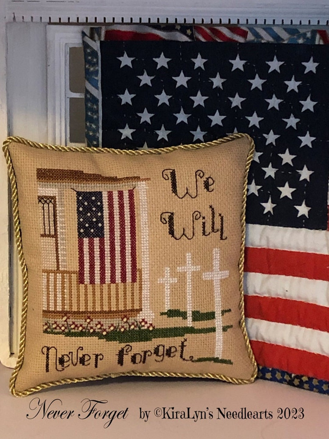 Never Forget - Patriotic Cross Stitch Pattern - Instant Pdf Download ...