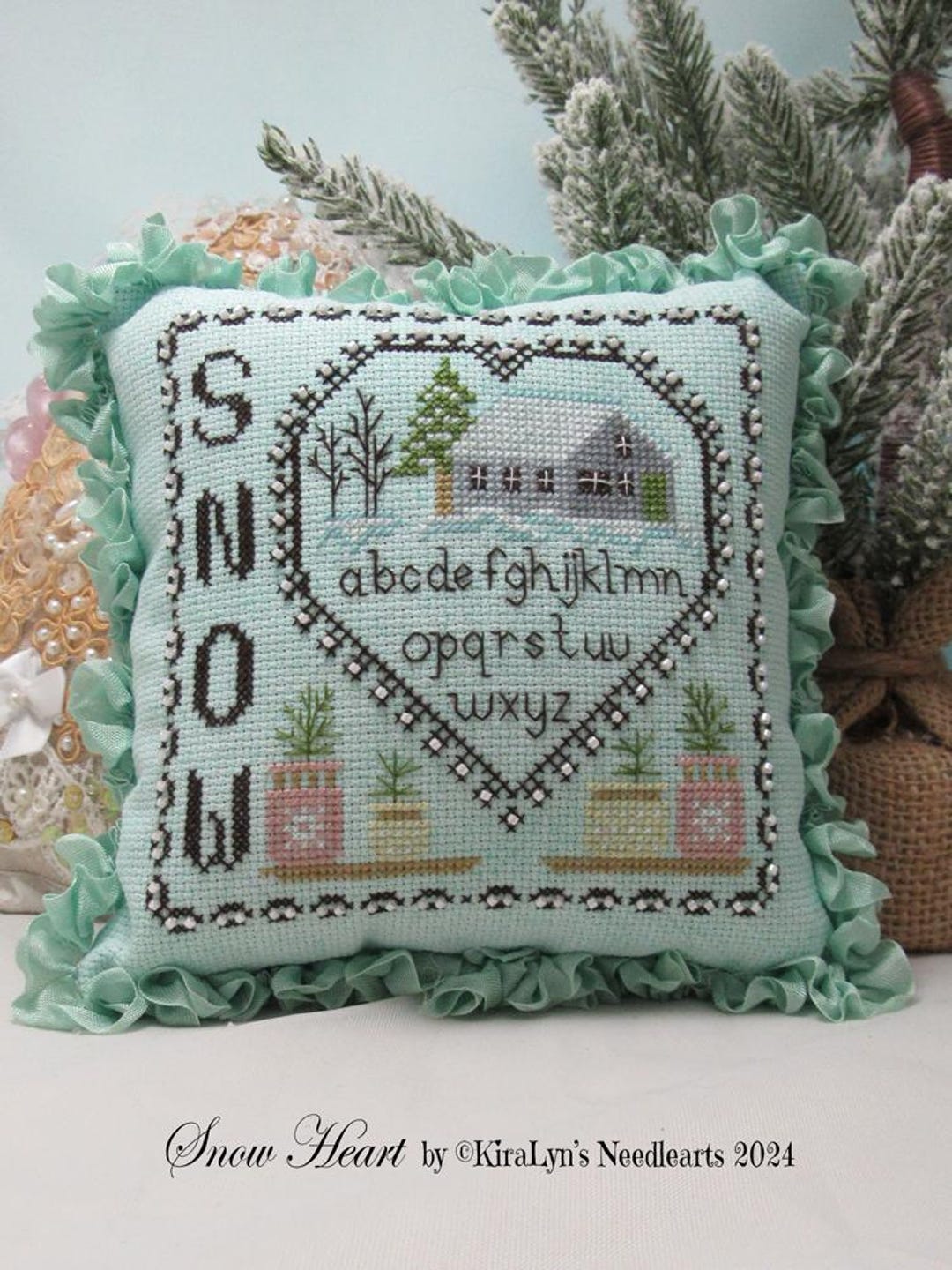 Snow Heart - Winter Cross Stitch Pattern - Pdf Download by Kiralyns ...