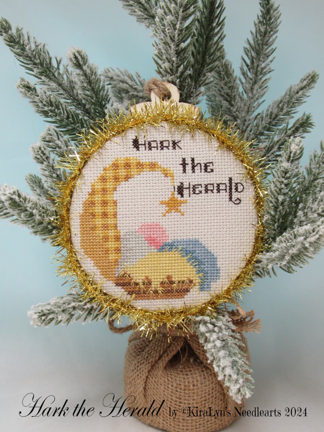 Hark the Herald- Christmas Cross Stitch Pattern - Instant Pdf Download ...
